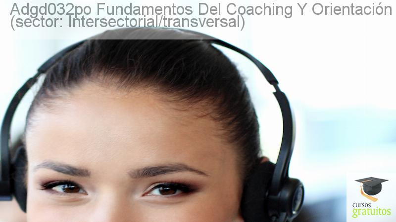 ADGD032PO FUNDAMENTOS DEL COACHING Y ORIENTACIÓN (SECTOR: INTERS